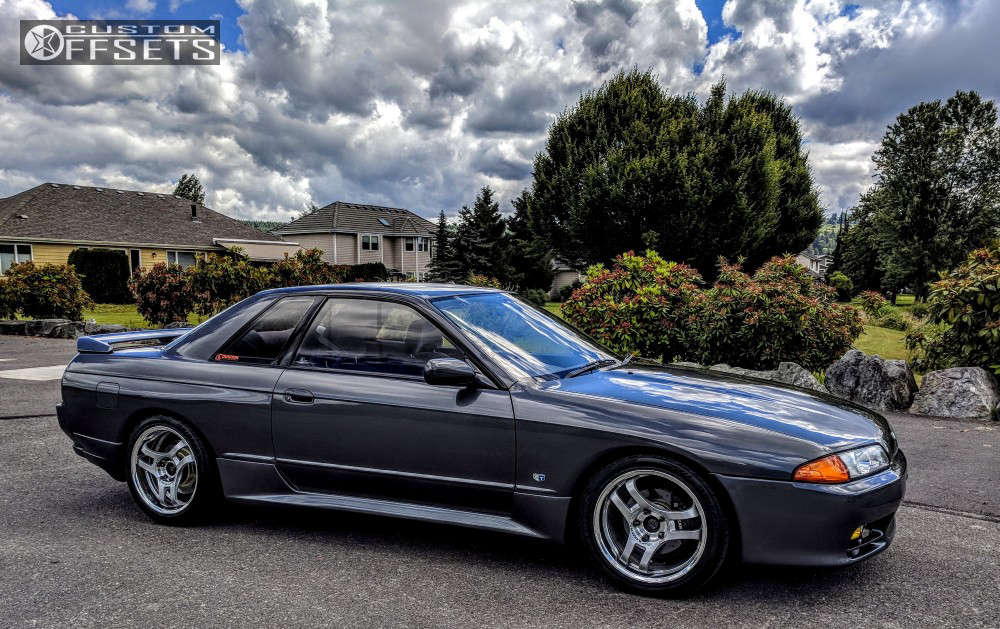 1991 Nissan Skyline R32 with 17x8 45 Advan Super Advan V.2 and 215 ...