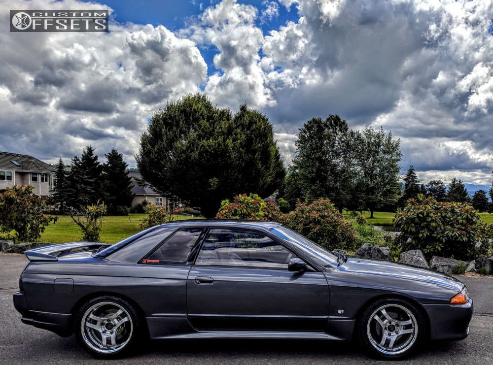 1991 Nissan Skyline R32 with 17x8 45 Advan Super Advan V.2 and 215 ...