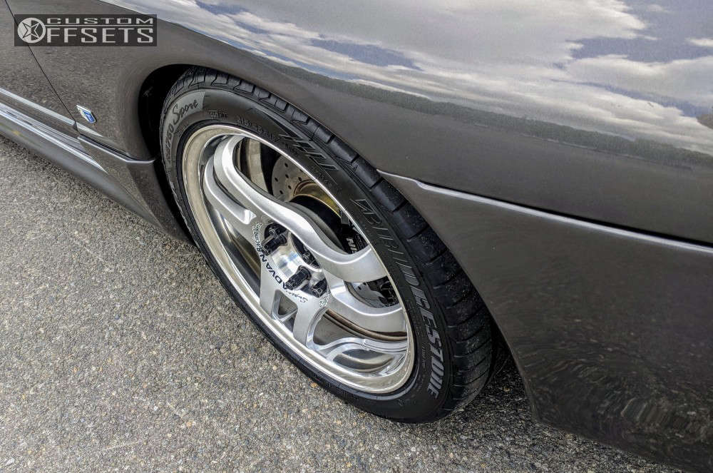 1991 Nissan Skyline R32 with 17x8 45 Advan Super Advan V.2 and 215 ...
