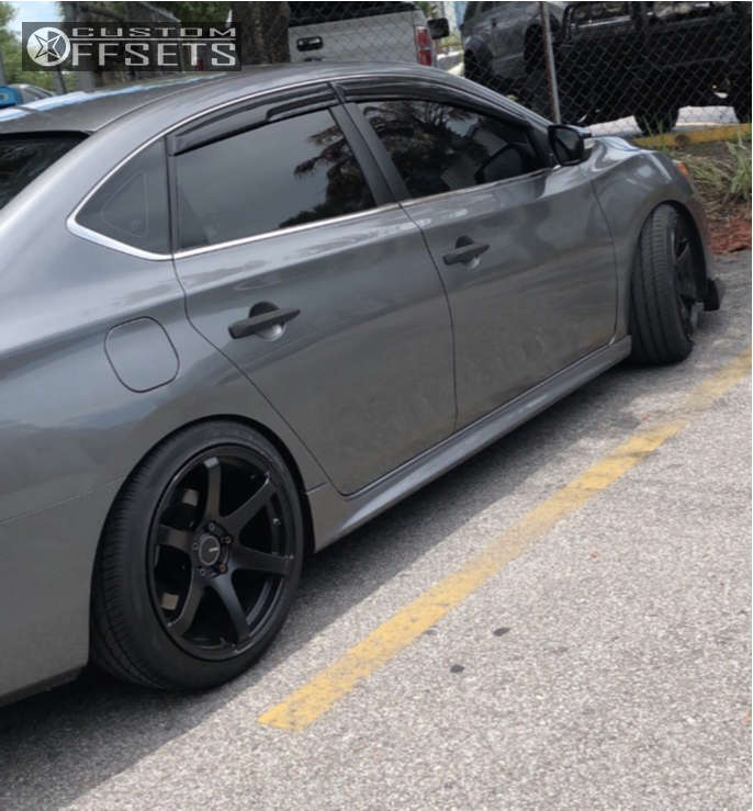 2017 Nissan Sentra with 18x9.5 30 Enkei T6s and 245/40R18 Nankang NS-20 ...