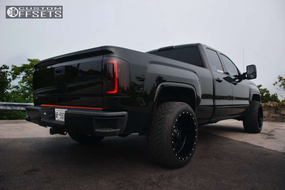 2016 GMC Sierra 1500 with 22x12 -44 RBP Avenger and 305/45R22 Nitto ...