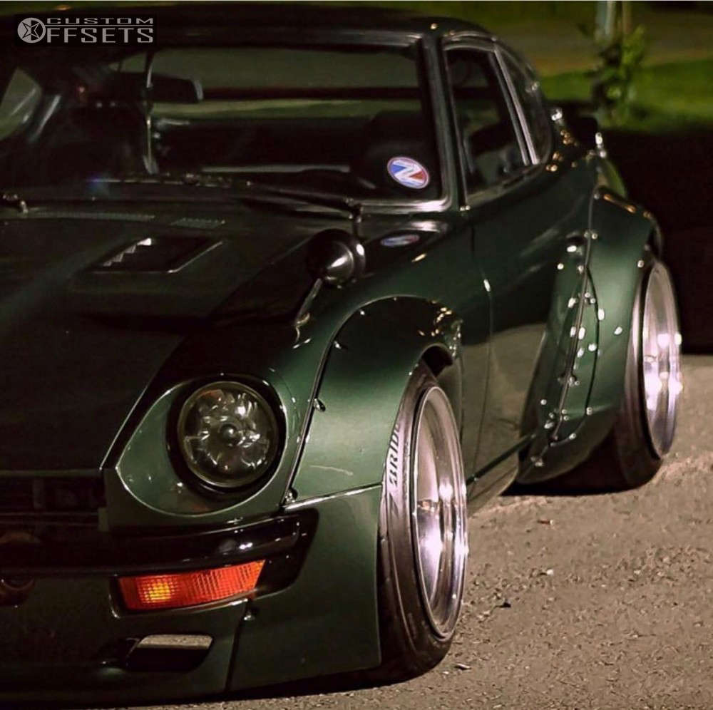1978 Datsun 280Z with 16x11 -38 Enkei Mosport and 225/50R16 Bridgestone ...