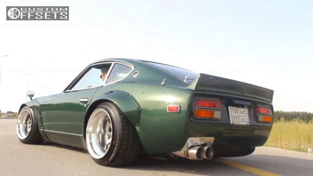 1978 Datsun 280Z with 16x11 -38 Enkei Mosport and 225/50R16 Bridgestone ...