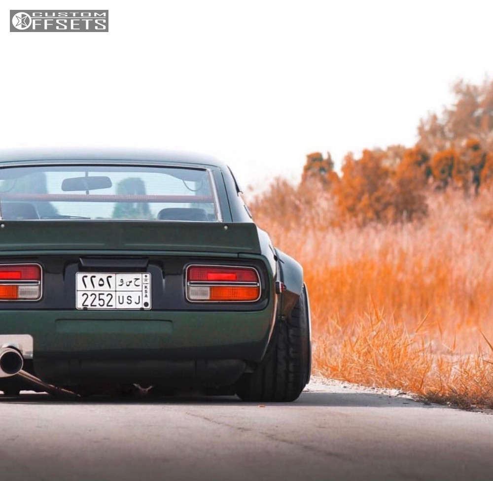 1978 Datsun 280Z with 16x11 -38 Enkei Mosport and 225/50R16 Bridgestone ...