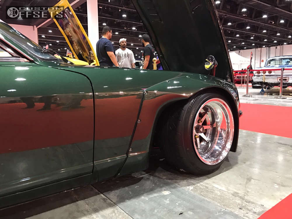 1978 Datsun 280Z with 16x11 -38 Enkei Mosport and 225/50R16 Bridgestone ...