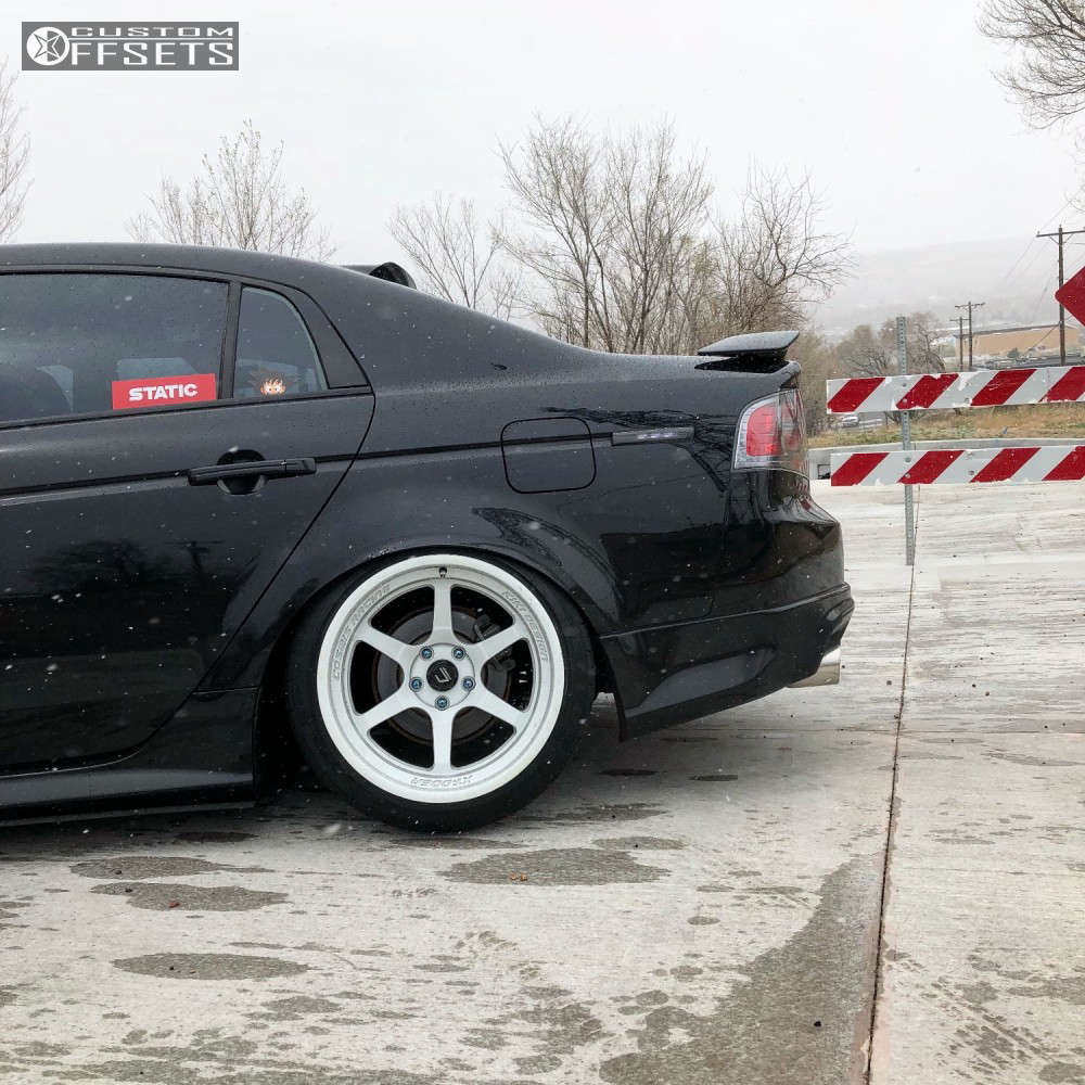 2006 Acura TL with 18x9.5 10 Cosmis Racing XT-006R and 215/35R18 ...