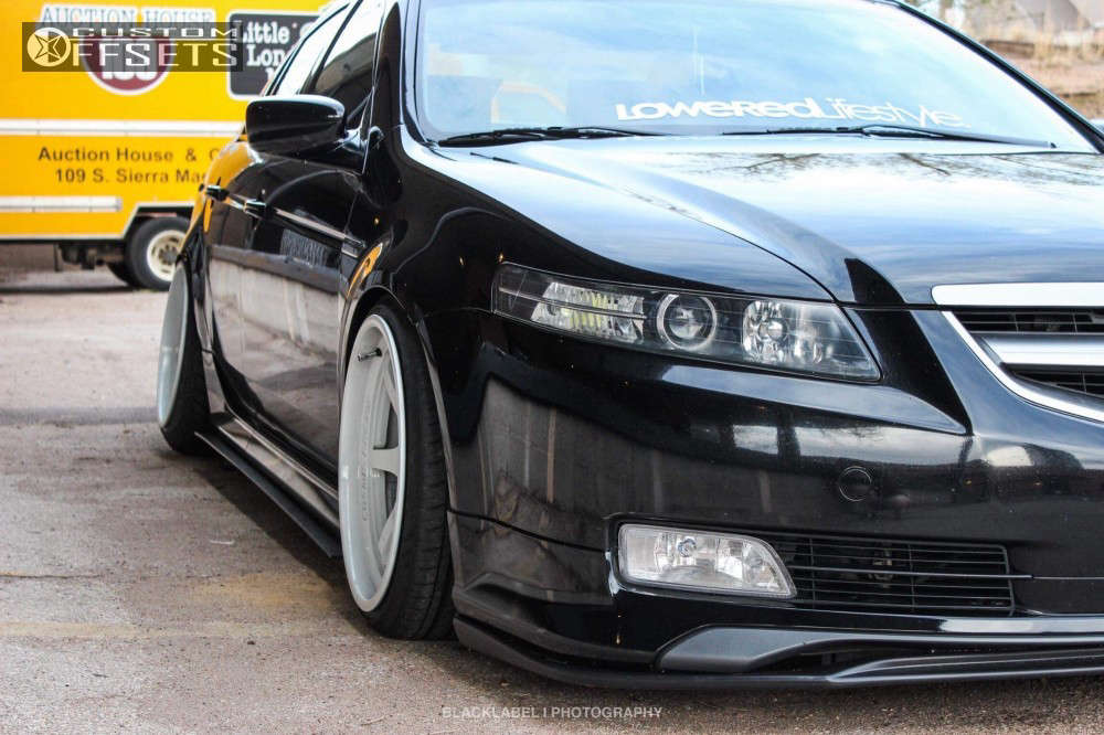 2006 Acura TL with 18x9.5 10 Cosmis Racing XT-006R and 215/35R18 ...