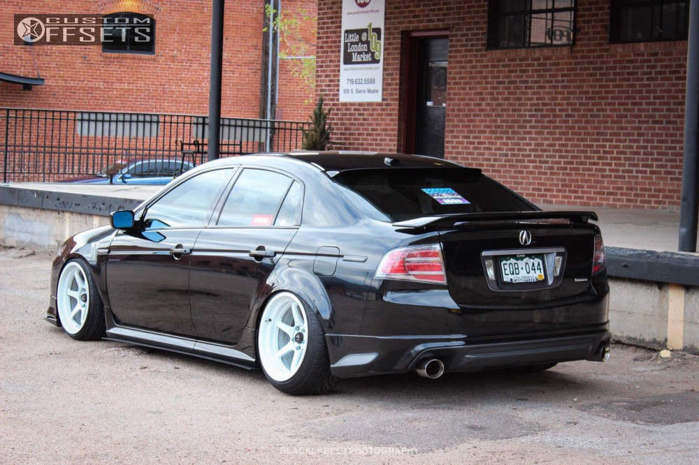 2006 Acura TL with 18x9.5 10 Cosmis Racing XT-006R and 215/35R18 ...