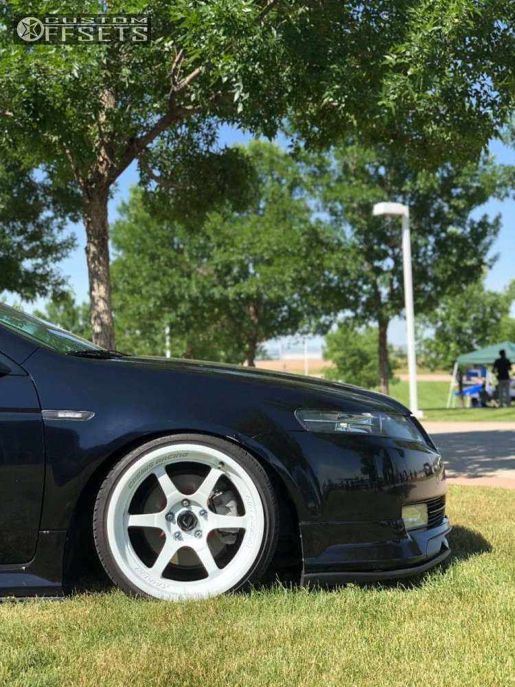 2006 Acura TL with 18x9.5 10 Cosmis Racing XT-006R and 215/35R18 ...