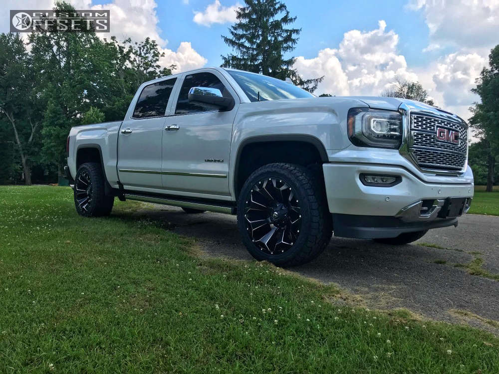 2016 GMC Sierra 1500 with 22x10 -18 Fuel Assault and 305/45R22 Hankook ...