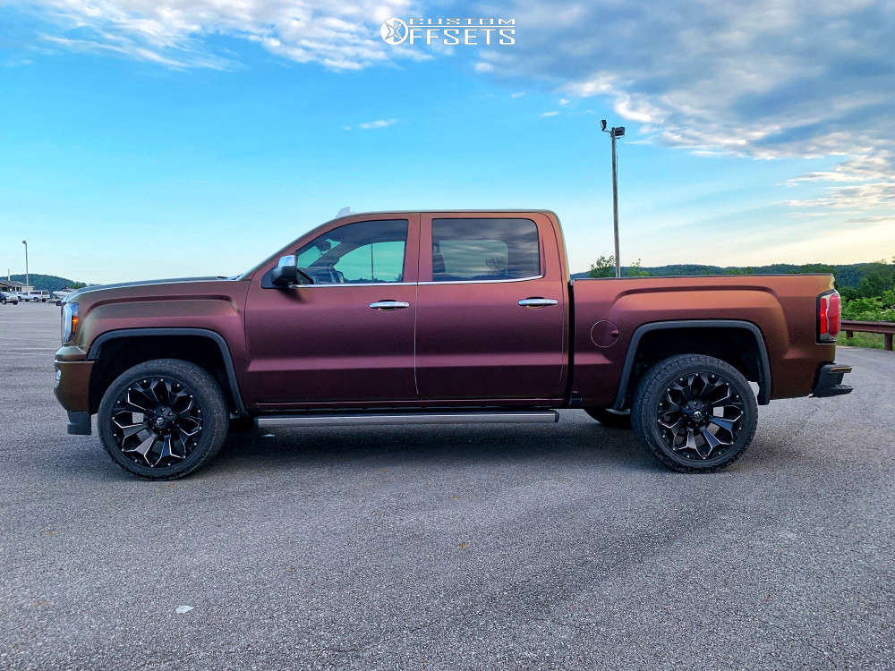 2016 GMC Sierra 1500 with 22x10 -18 Fuel Assault and 305/45R22 Hankook ...
