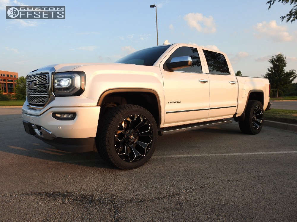 2016 GMC Sierra 1500 with 22x10 -18 Fuel Assault and 305/45R22 Hankook ...