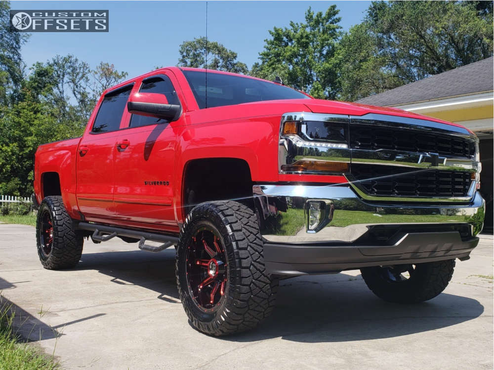 2018 Chevrolet Silverado 1500 with 20x10 -24 XF Offroad Xf-215 and 35/ ...
