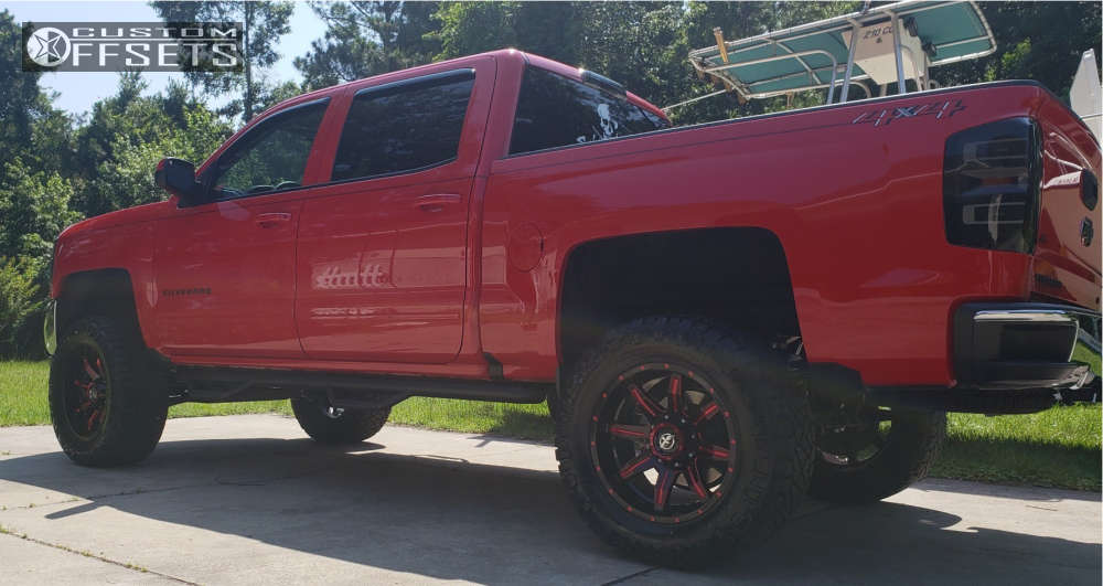 2018 Chevrolet Silverado 1500 with 20x10 -24 XF Offroad Xf-215 and 35/ ...