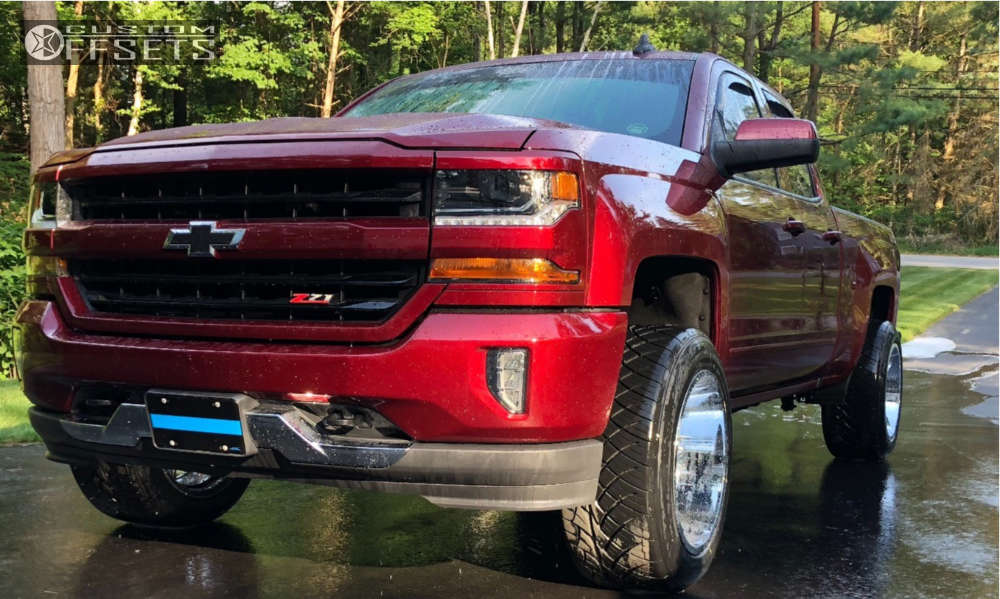 2017 Chevrolet Silverado 1500 with 20x12 -44 Hostile Predator and 305 ...