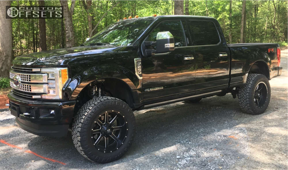 2018 Ford F-250 Super Duty with 22x10 -24 Fuel Maverick D538 and 37/12 ...