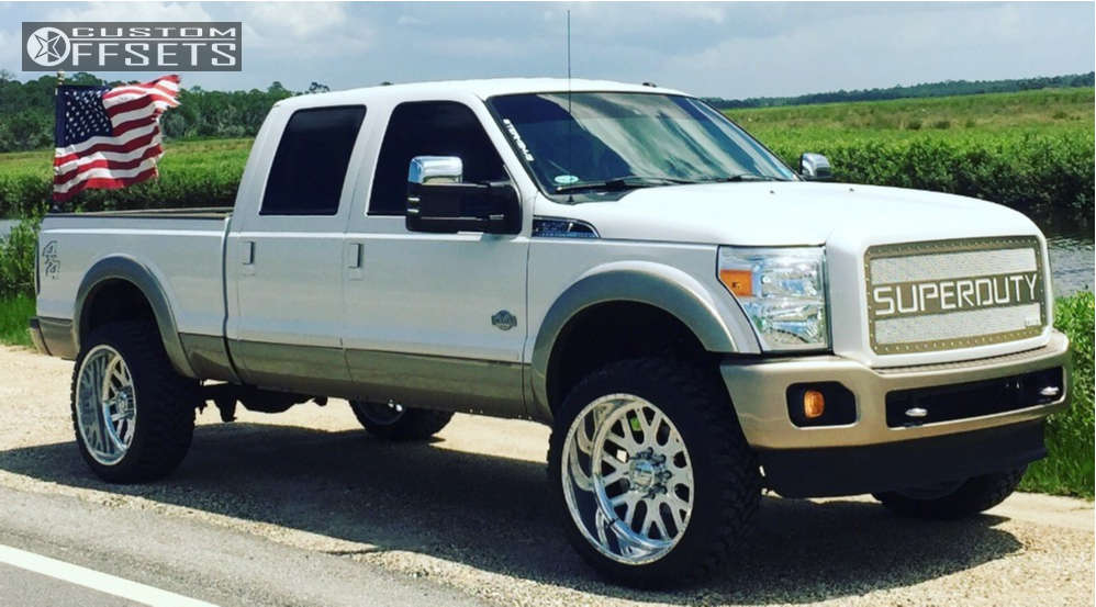 2012 Ford F-350 Super Duty with 24x12 -40 American Force Fallout Fp and ...