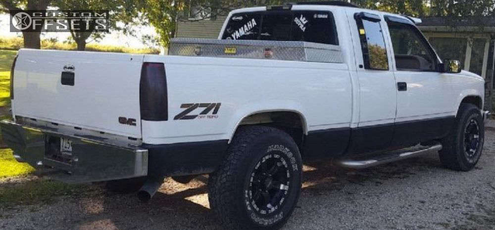 1998 GMC K1500 with 16x9 0 MB Wheels Chaos and 285/75R16 Hankook ...