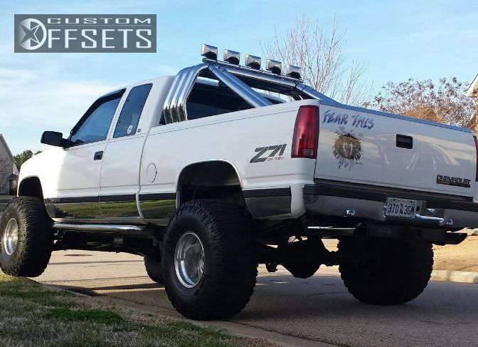 1998 Chevrolet K1500 with 15x12 -73.66 Weld Racing T53 and 36/14.5R15 ...