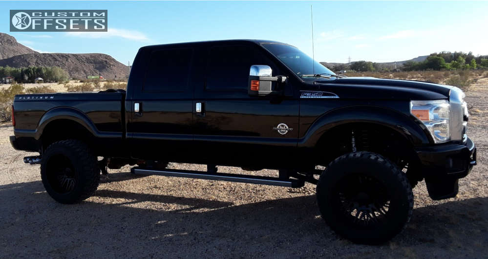 2016 Ford F-350 Super Duty with 22x12 -51 Cali Offroad Rawkon and 35/12 ...