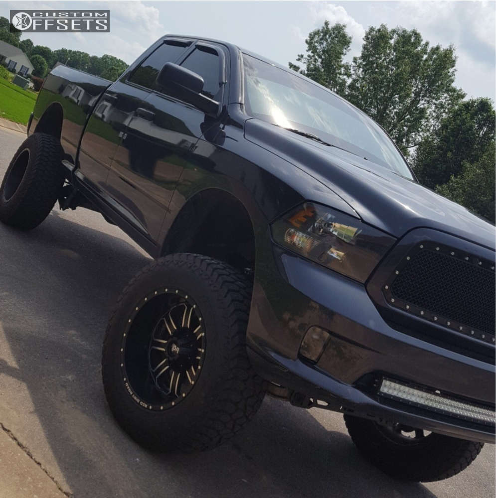 2016 Ram 1500 with 20x12 -44 Red Dirt Road Rd01 and 37/12.5R20 AMP ...