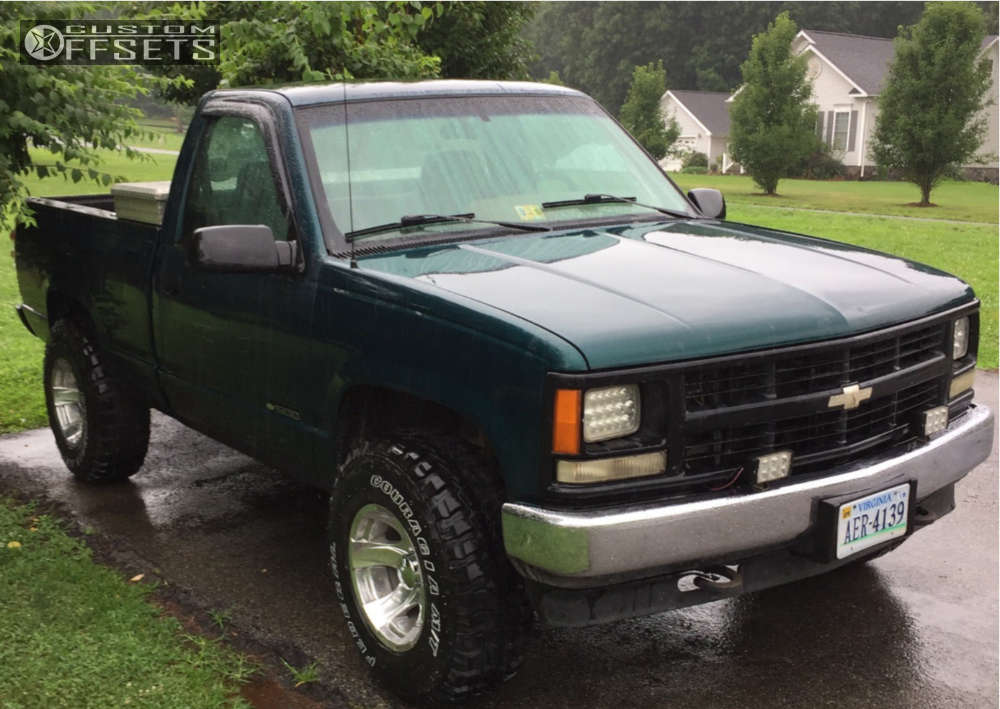 1995 Chevrolet K1500 with 16x10 -32 Pacer Warrior and 285/75R16 Federal ...