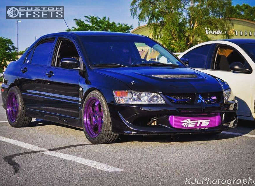 2005 Mitsubishi Lancer with 17x8 30 JNC Jnc034 and 235/45R17 Federal ...