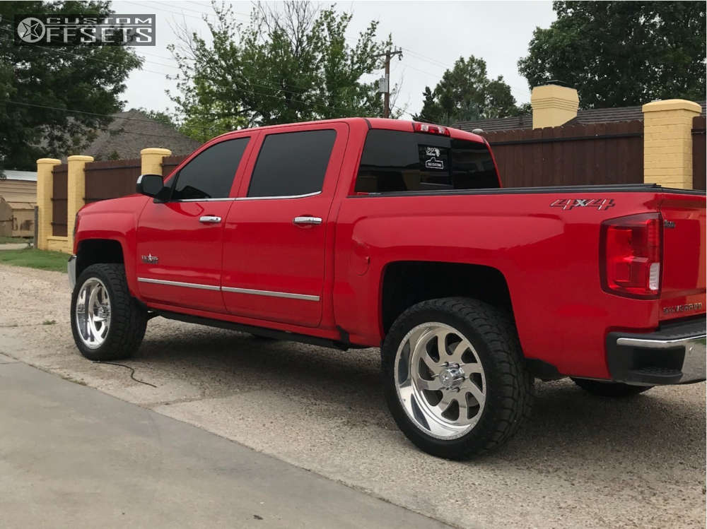 2018 Chevrolet Silverado 1500 with 22x10 -25 American Force Blade Ss8 ...