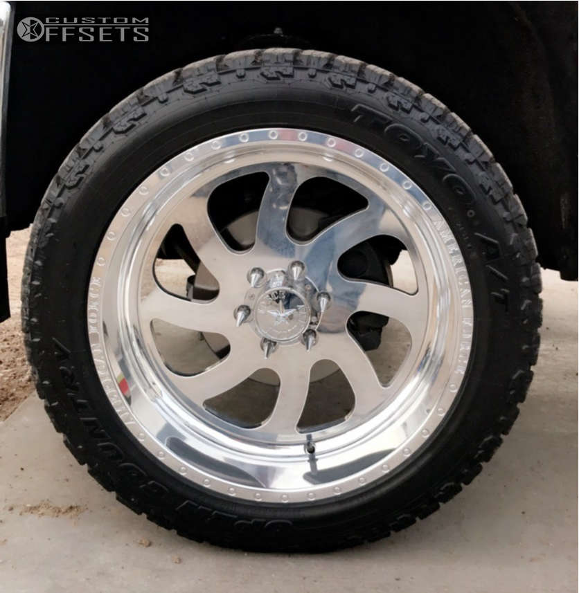 2018 Chevrolet Silverado 1500 with 22x10 -25 American Force Blade Ss8 ...