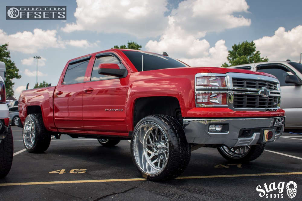 2015 Chevrolet Silverado 1500 with 24x12 -51 Fuel Forged Ff29 and 305 ...