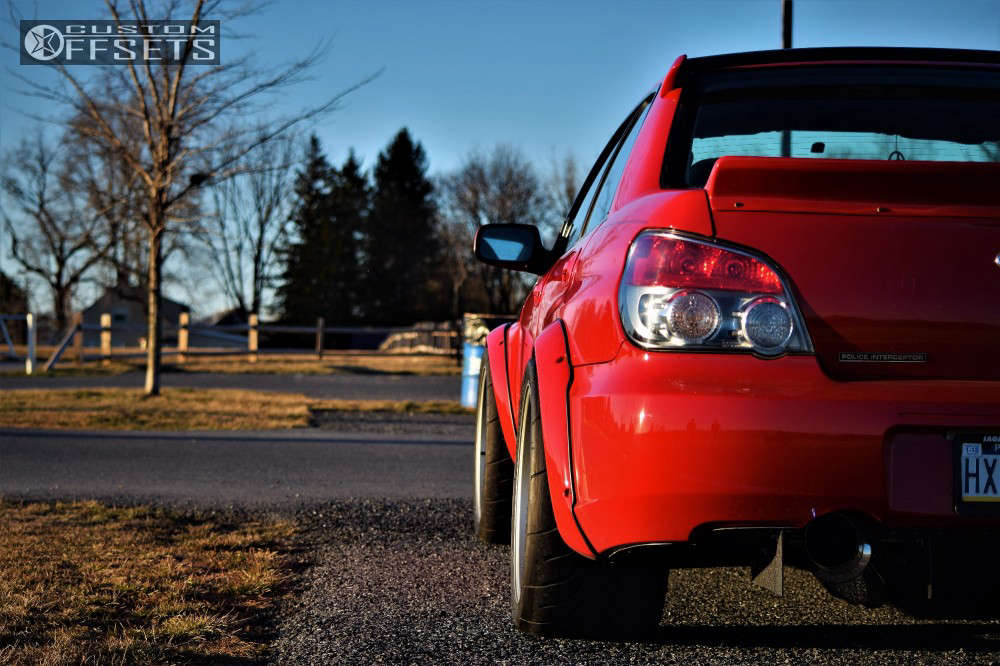 2006 Subaru WRX with 18x11 20 Rota Mxr and 315/30R18 Toyo Tires Proxes ...