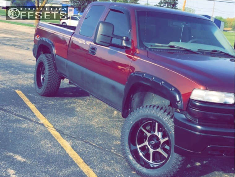 2001 Chevrolet Silverado 1500 with 20x10 -24 Vision Split and 33/12 ...