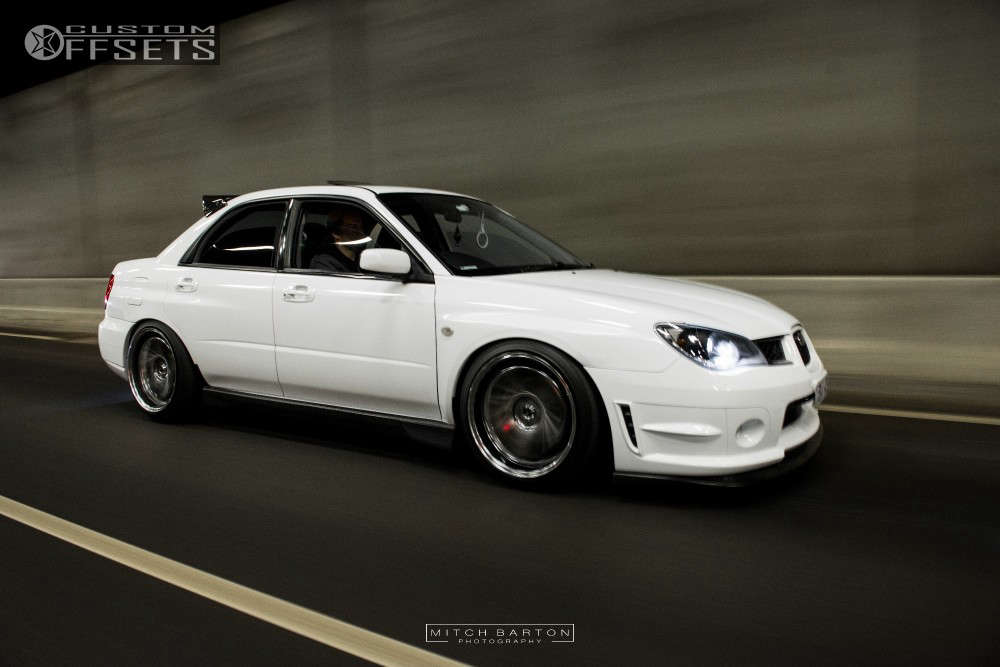 2006 Subaru Impreza with 18x10 38 Work Gt5 and 235/40R18 Achilles Atr ...