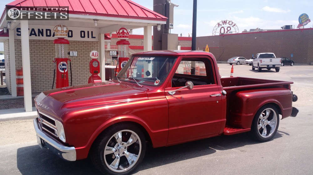 1967 Chevrolet C10 with 20x9 0 Rocket Racing Booster 6 and 275/40R20 ...