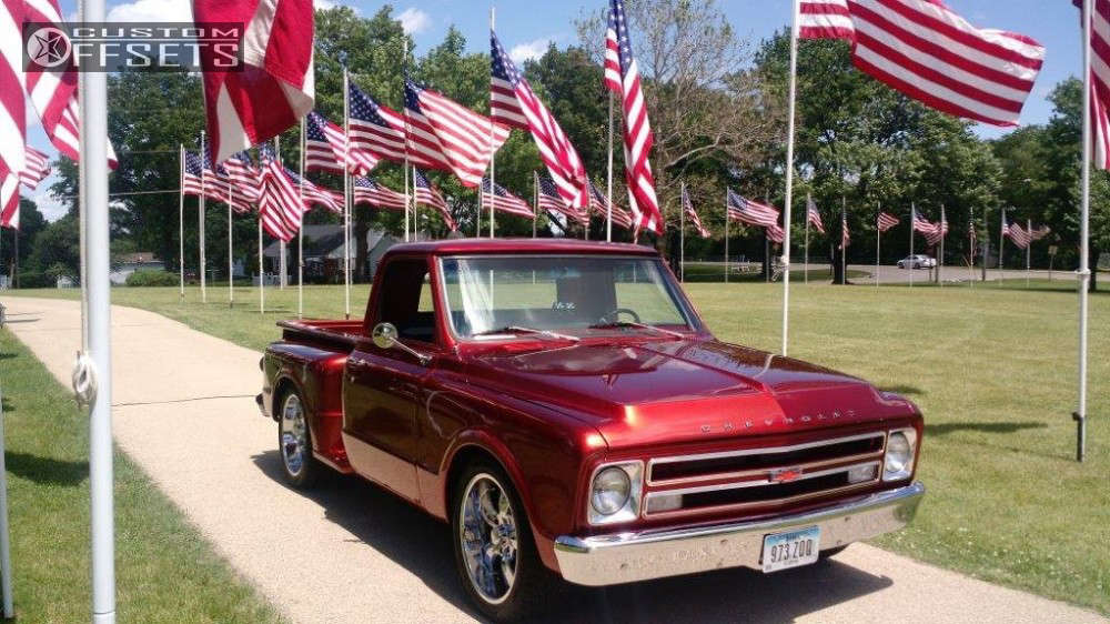 1967 Chevrolet C10 with 20x9 0 Rocket Racing Booster 6 and 275/40R20 ...