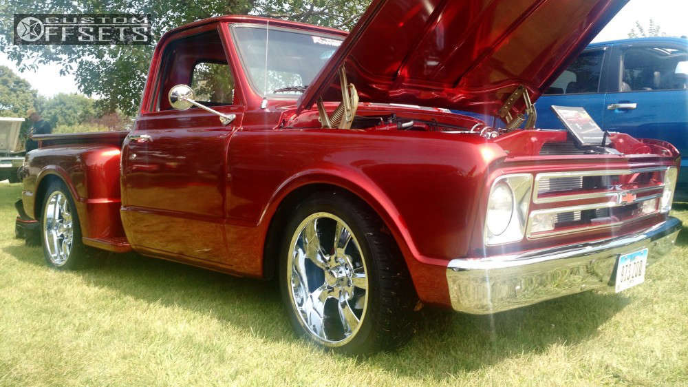 1967 Chevrolet C10 with 20x9 0 Rocket Racing Booster 6 and 275/40R20 ...