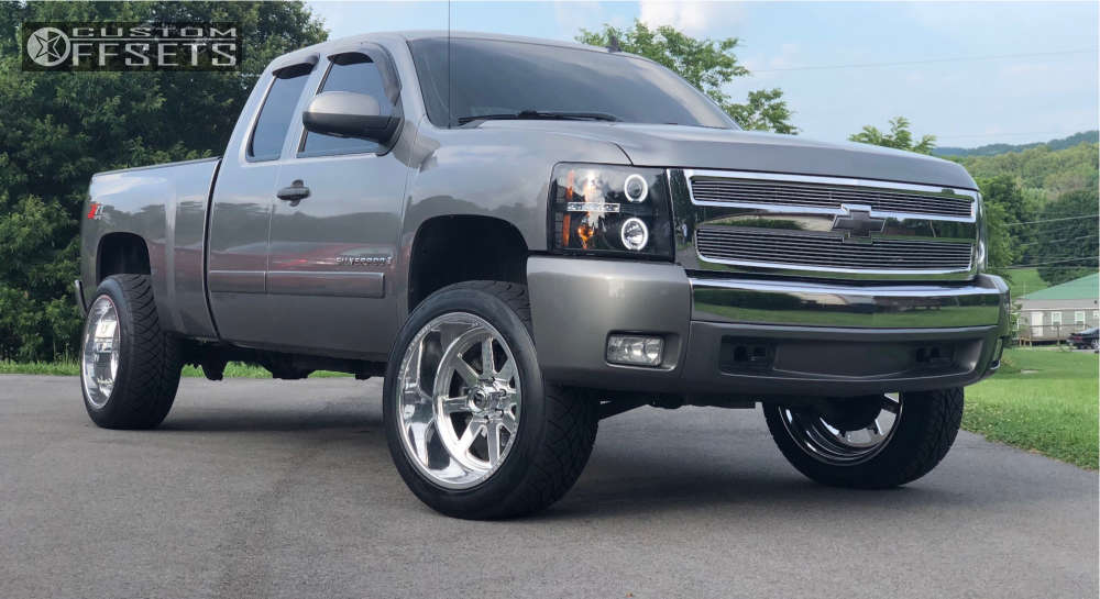 2008 Chevrolet Silverado 1500 with 22x12 -51 Fuel Forged Ff09 and 305 ...