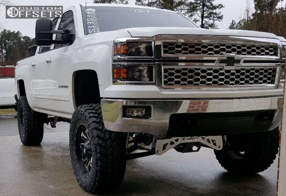 2015 Chevrolet Silverado 1500 with 20x10 -12 Fuel Lethal and 35/12.5R20 Nitto Trail Grappler and ...