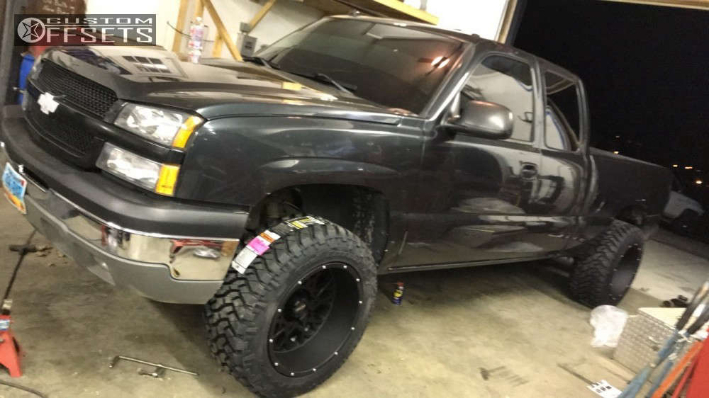 2003 Chevrolet Silverado 1500 with 20x12 -51 Vision Rocker and 33/12 ...