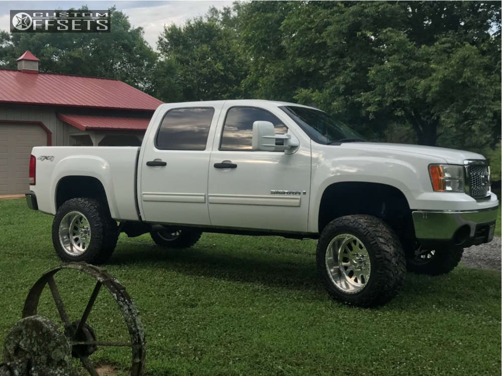 2008 GMC Sierra 1500 with 20x12 -40 American Force Elite SS and 35/12 ...
