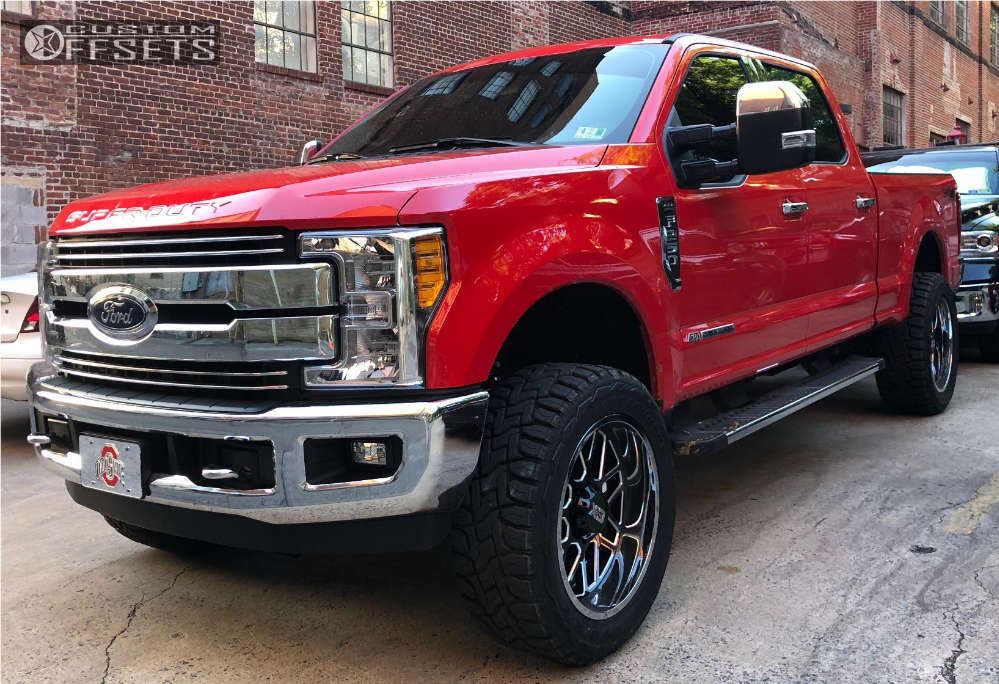 2017 Ford F-250 with 22x10 -18 XD Xd201 and 35/12.5R22 Toyo Tires Open ...