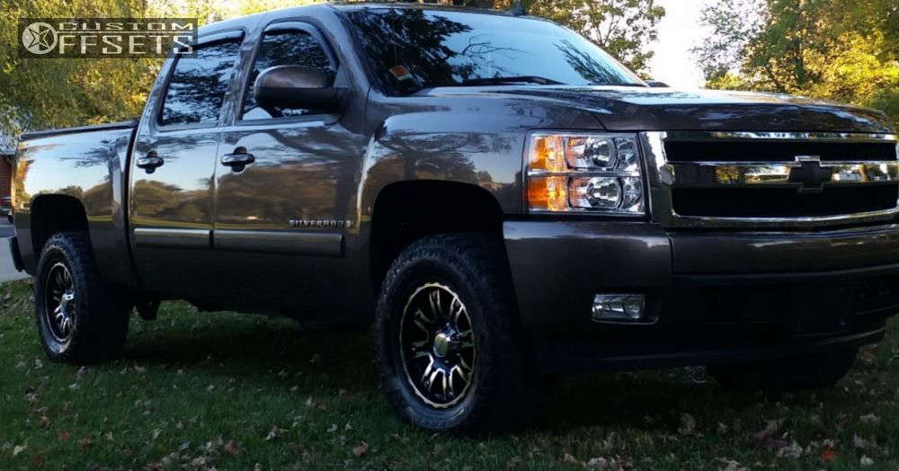 2007 Chevrolet Silverado 1500 with 17x8.5 0 MB Wheels Stroker and 285 ...