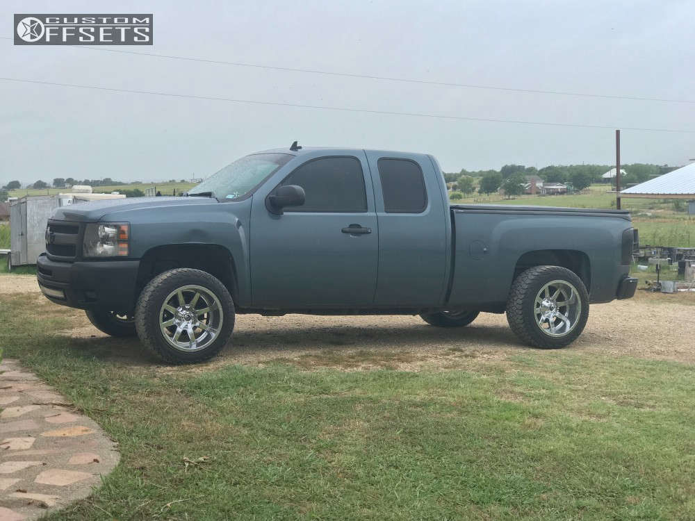 2012 Chevrolet Silverado 1500 with 20x12 -44 Fuel Maverick D536 and 305 ...