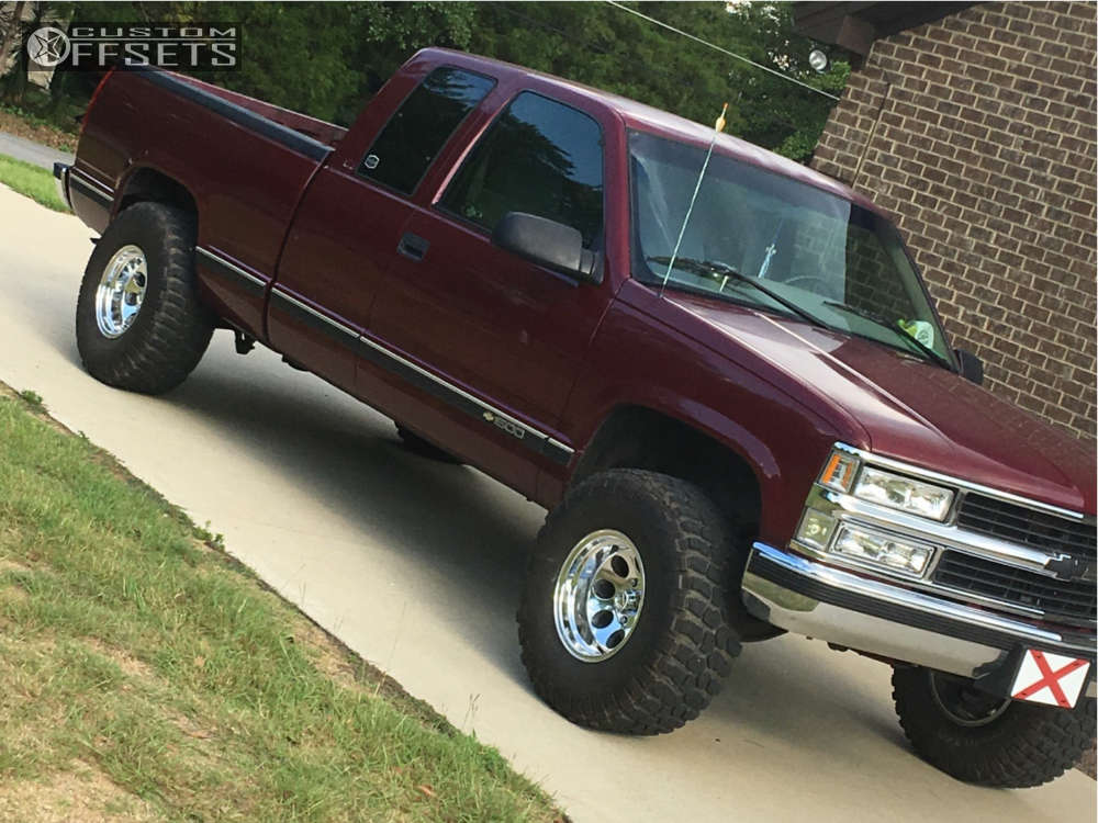 1996 Chevrolet C1500 with 15x10 -38 Alloy Ion 171 and 33/12.5R15 ...