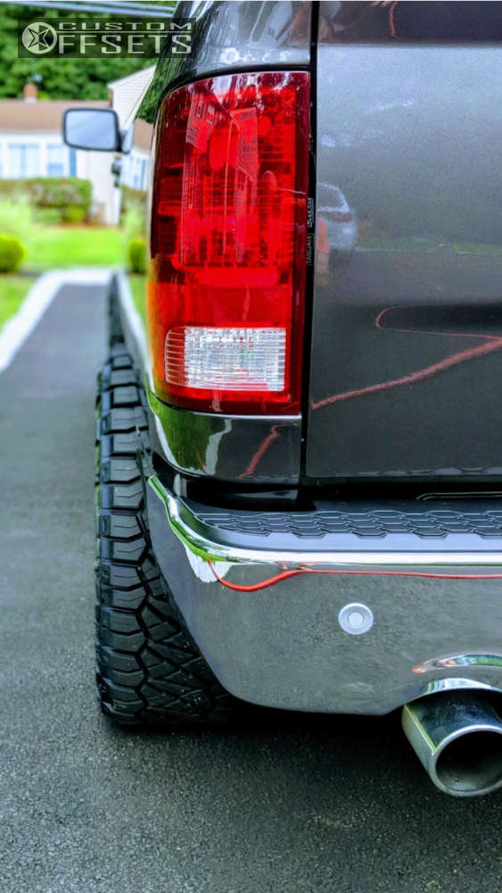 2017 Ram 1500 with 20x10 -19 Ballistic Rage and 33/12.5R20 Nitto Ridge ...