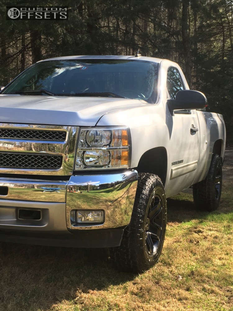 2012 Chevrolet Silverado 1500 with 17x9 -12 Mamba M13 and 265/70R17 ...