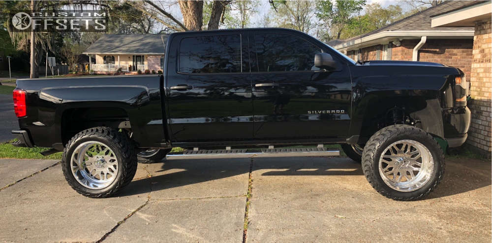2018 Chevrolet Silverado 1500 with 22x12 -40 American Force Trax Ss and ...