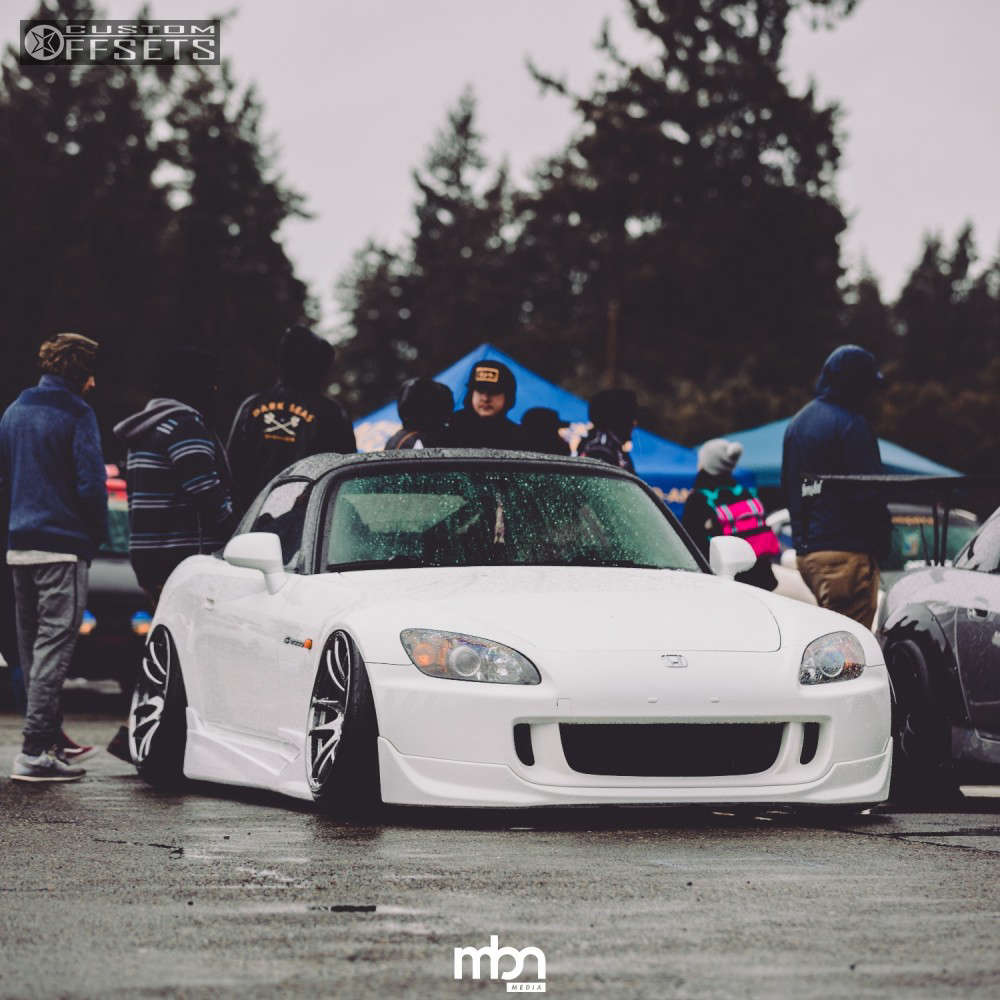 2007 Honda S2000 with 18x10.5 22 Work Emotion Cr Kiwami and 225/40R18 ...