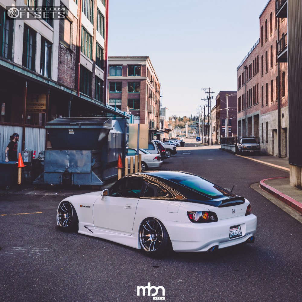 2007 Honda S2000 with 18x10.5 22 Work Emotion Cr Kiwami and 225/40R18 ...