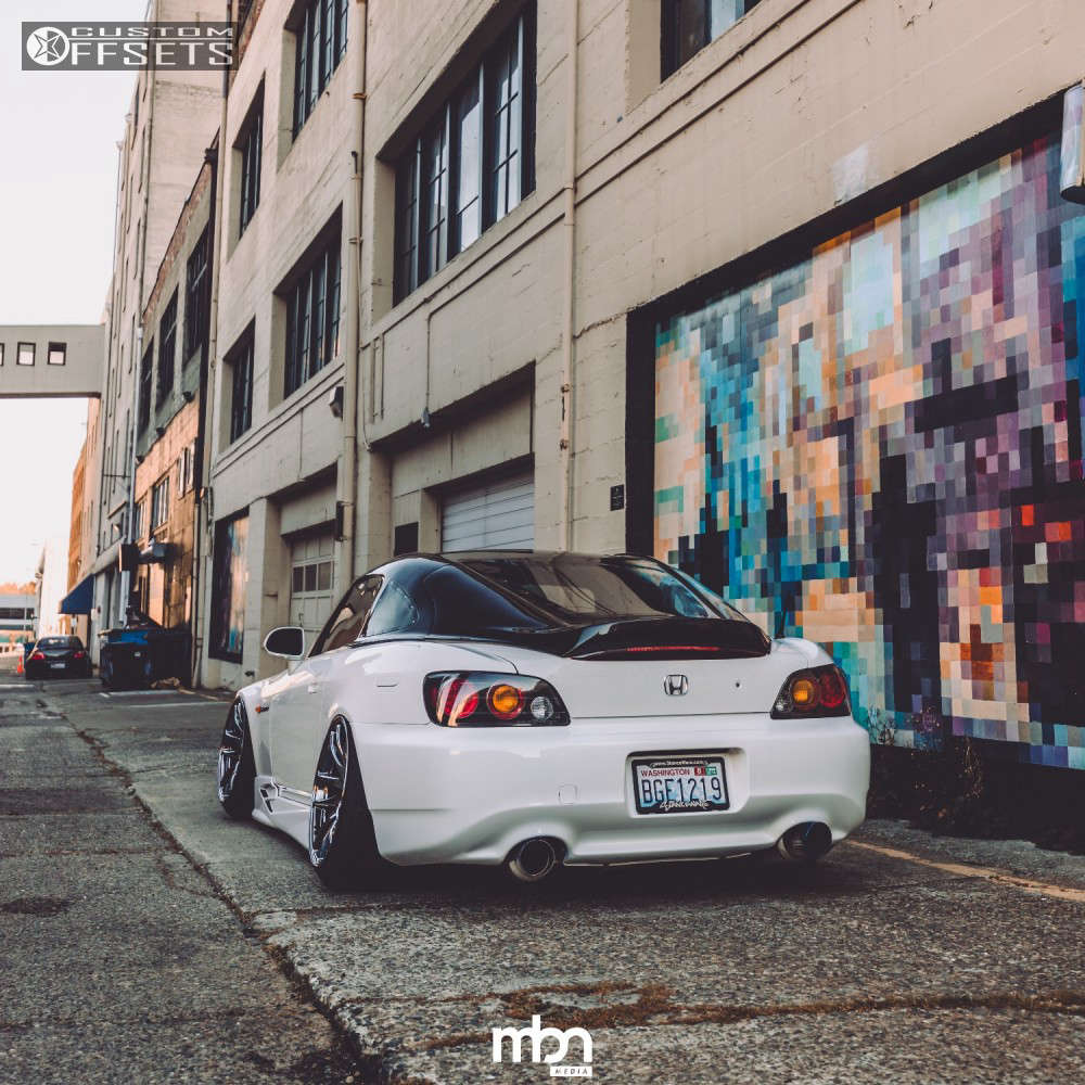 2007 Honda S2000 with 18x10.5 22 Work Emotion Cr Kiwami and 225/40R18 ...